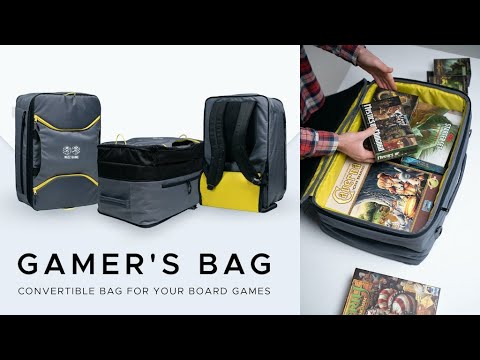 Now on Kickstarter: Convertible Bag For Board Games - YouTube