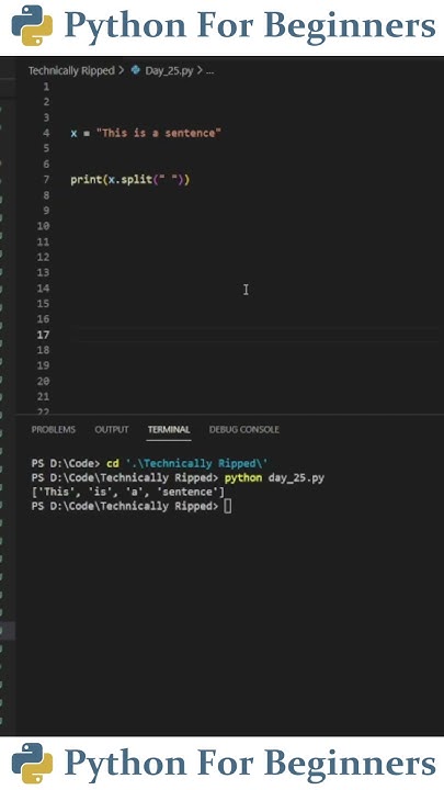 How To Use The Split Function In Python | Python For Beginners - YouTube