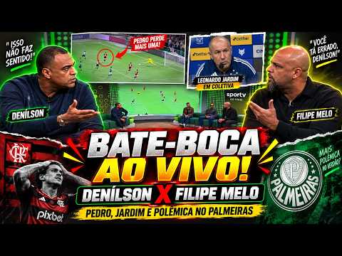 BATE-BOCA AO VIVO! Denílson e Felipe Melo DISCUTEM por Gol Perdido de Pedro