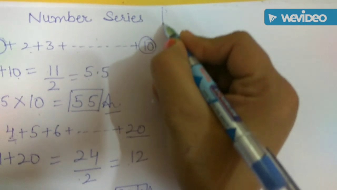 Number series sum (addition) part 3 - YouTube