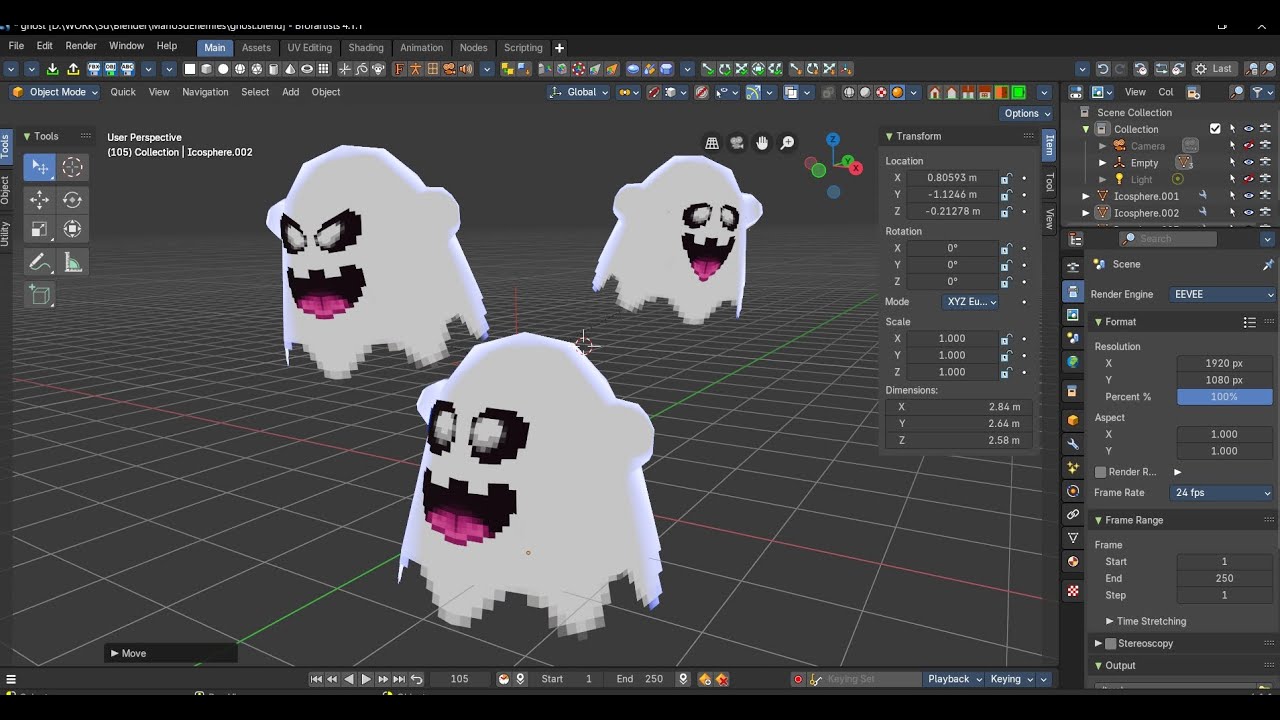 Learn Blender / BforArtists with me #5 - Modeling Mario Ghost - YouTube