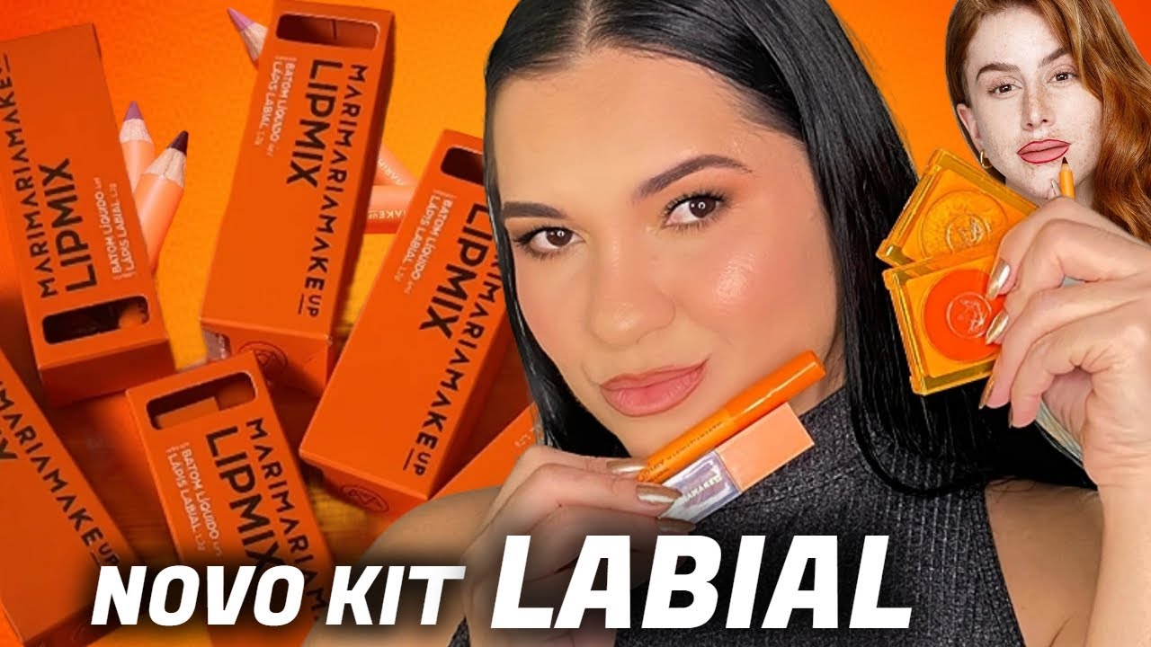 LANÇAMENTO DA LINHA LIP MIX MARI MARIA MAKEUP - KIT BATOM E LÁIPIS ...