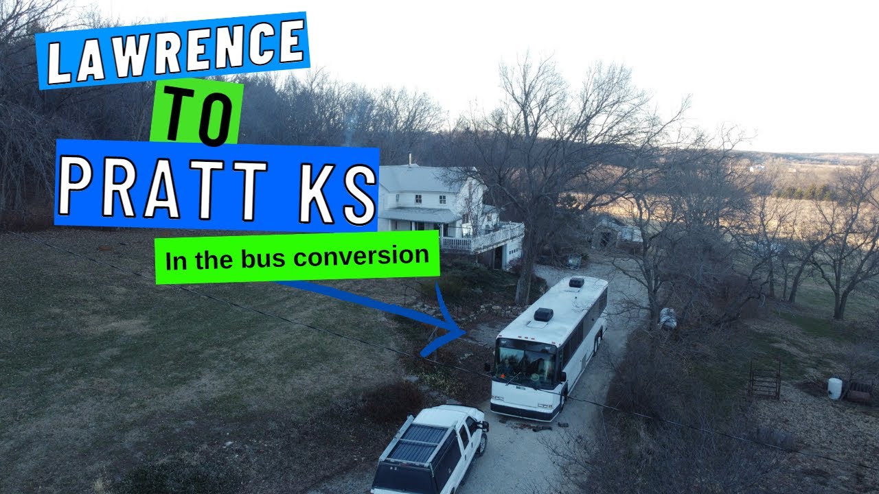 Lawrence to Pratt Kansas in the bus conversion - YouTube