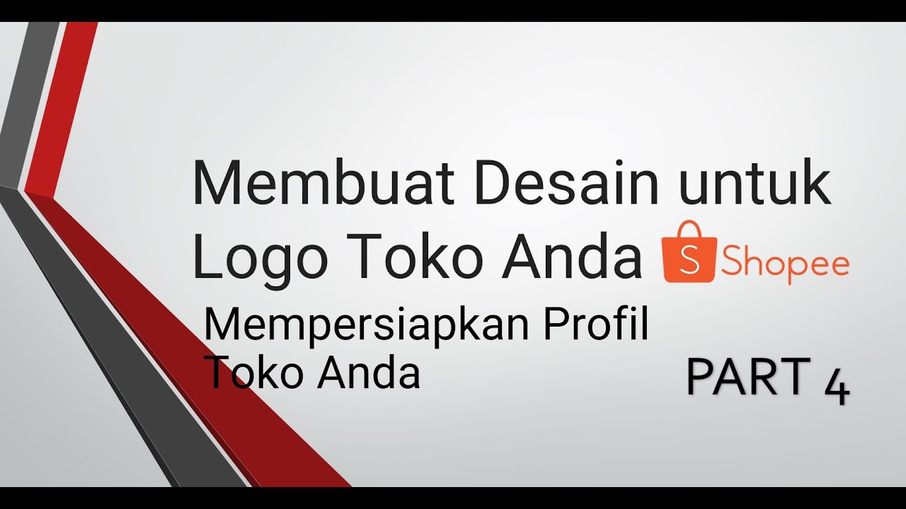 Membuat Desain untuk Logo Toko Shopee Untuk Mempersiapkan Profil Toko ...