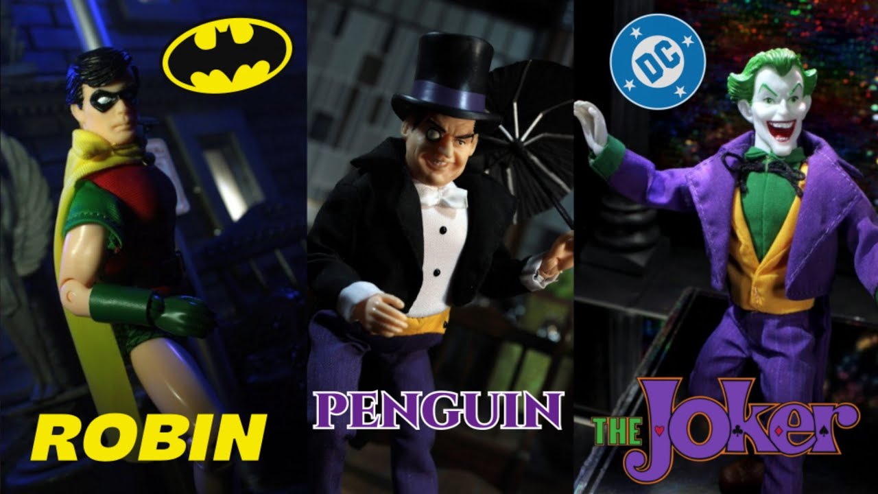 MEGO WAVE 13 DC FIGURES REVIEW! (JOKER, PENGUIN & ROBIN!) - YouTube