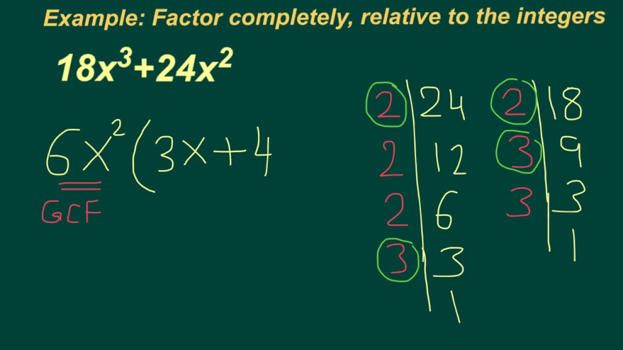 R5 Factoring out common Factor - YouTube