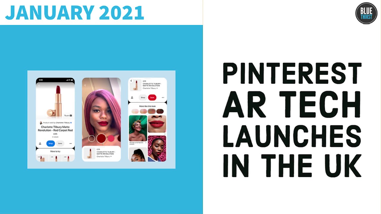Pinterest AR tech launches in the UK - YouTube