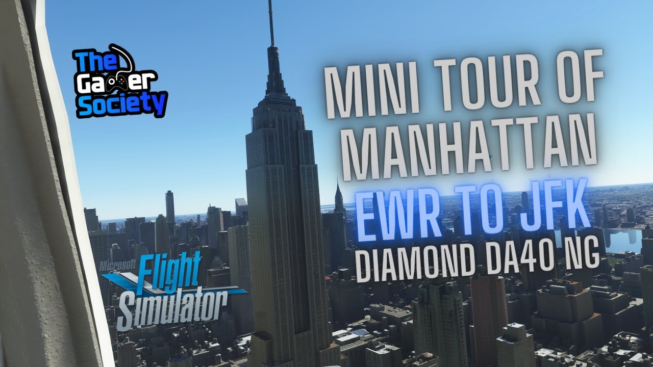 MICROSOFT FLIGHT SIMULATOR: NEWARK (EWR) TO NYC (JFK) - MINI TOUR OF ...