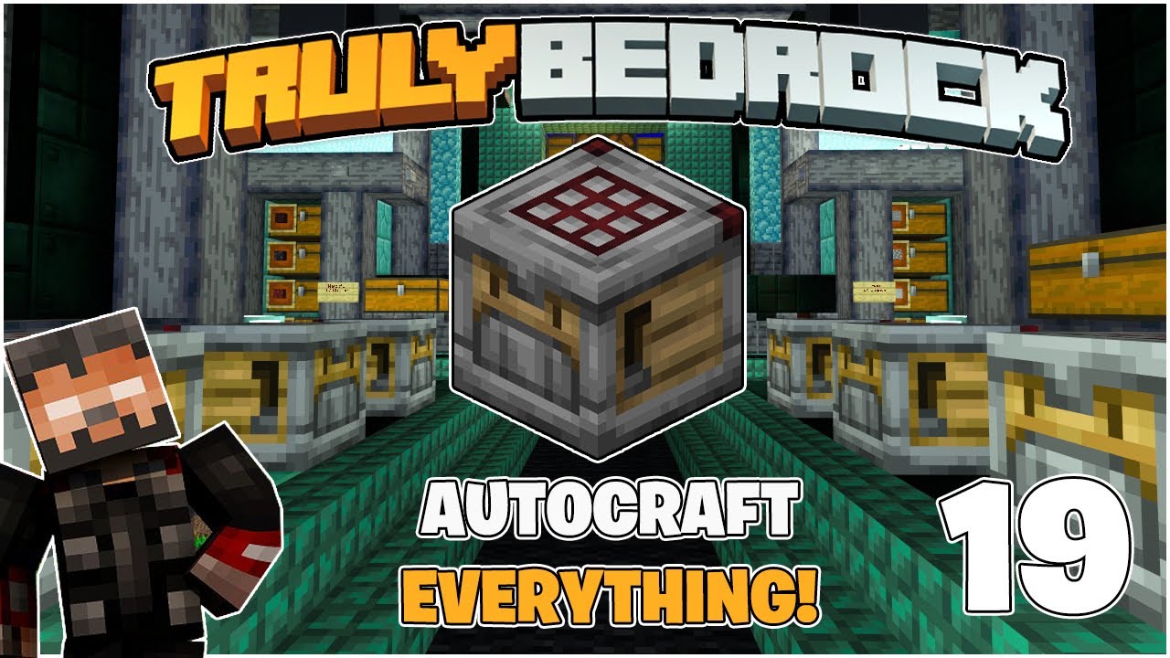 The Art of Auto Crafting in Truly Bedrock S6 E19 - YouTube