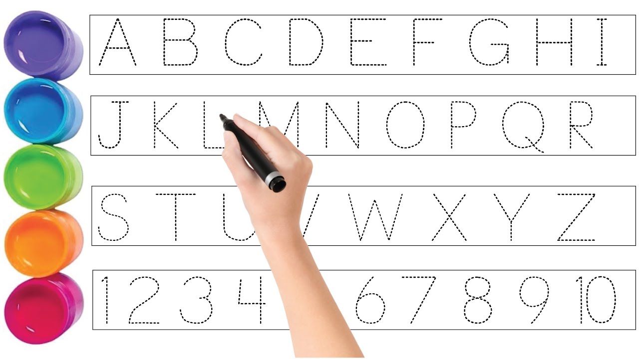 Learn to count, alphabet a to z, One two three, ABC, 1 to 100 counting ...