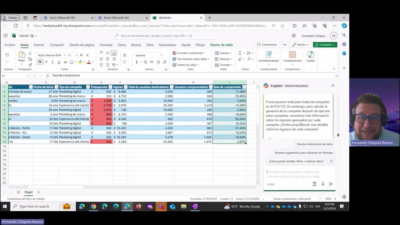 10 cosas que puedo hacer con Copilot para Excel - YouTube