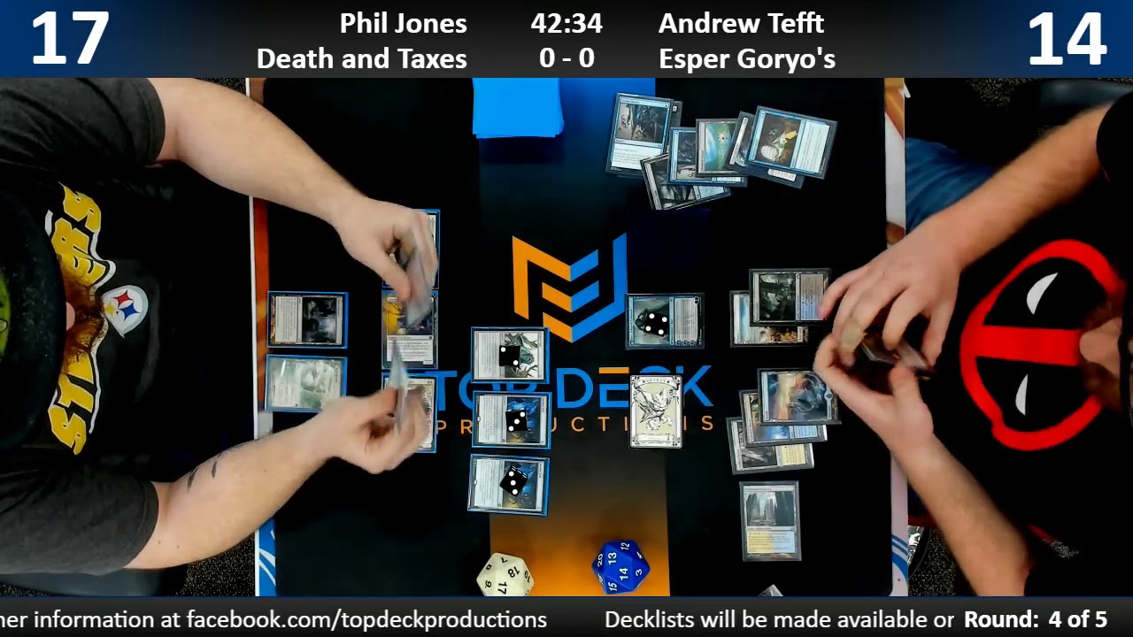 Modern FNM w/ Comm 5/4/18: Phil Jones (Death & Taxes) vs. Andrew Tefft ...
