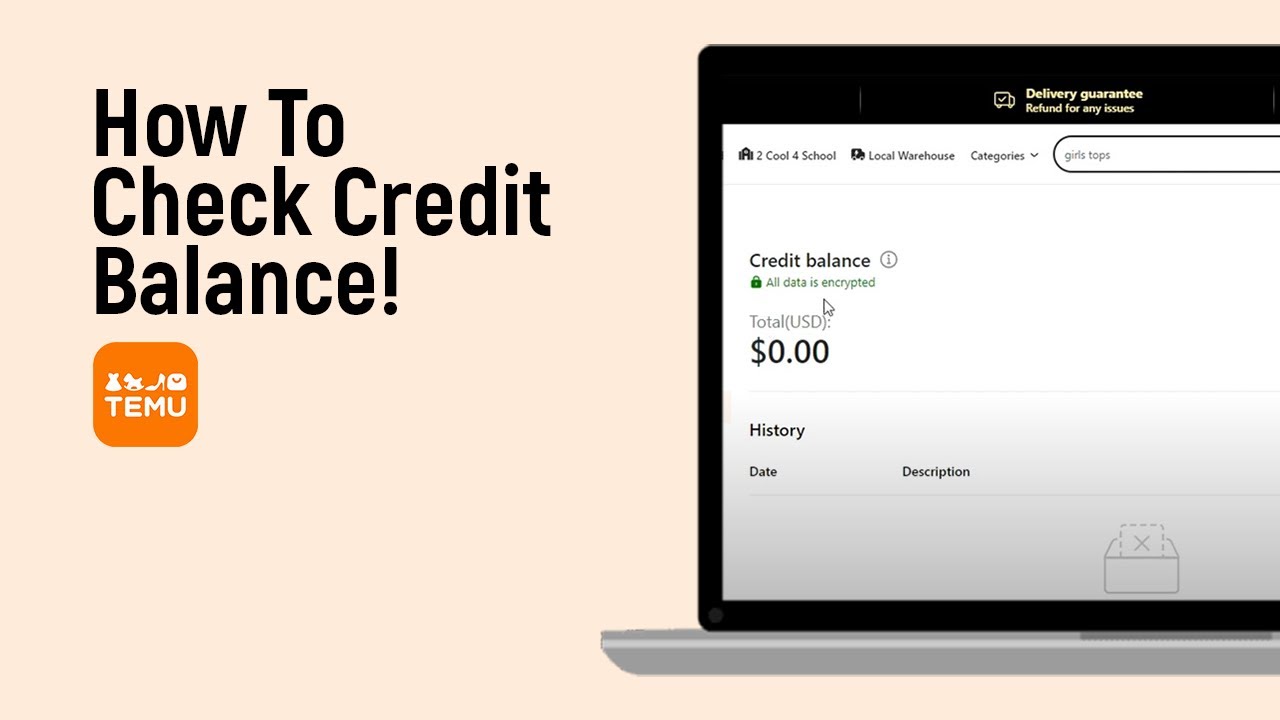 How to Check Credit Balance on Temu Website [easy] - YouTube