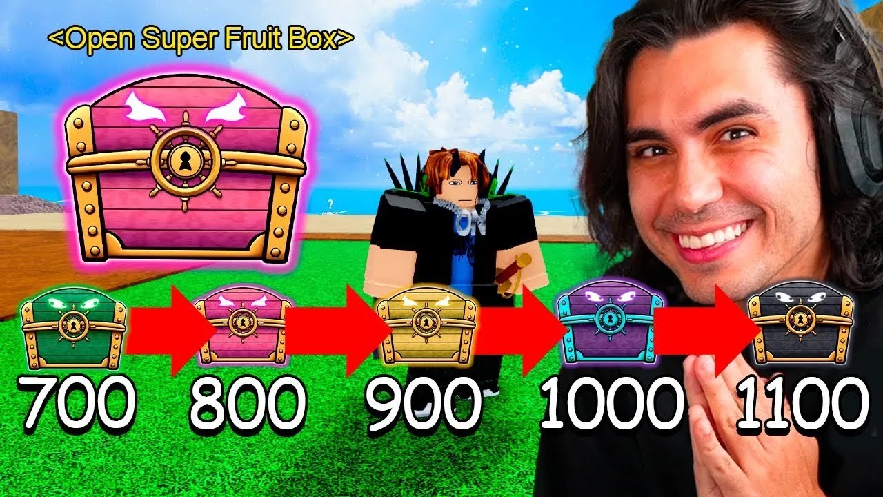 EVERY 100 LEVELS, I OPEN A SUPER FRUIT BOX IN BLOX FRUITS | Lucas ON ...