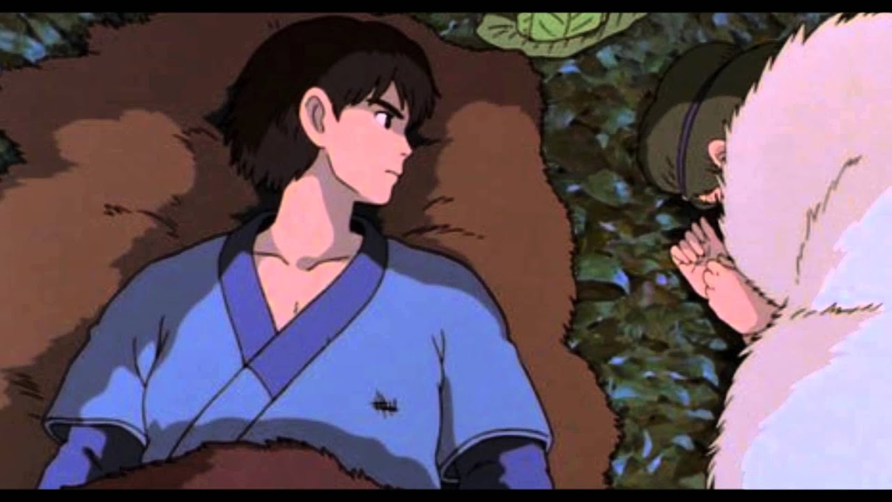 Princess Mononoke San And Ashitaka Kiss