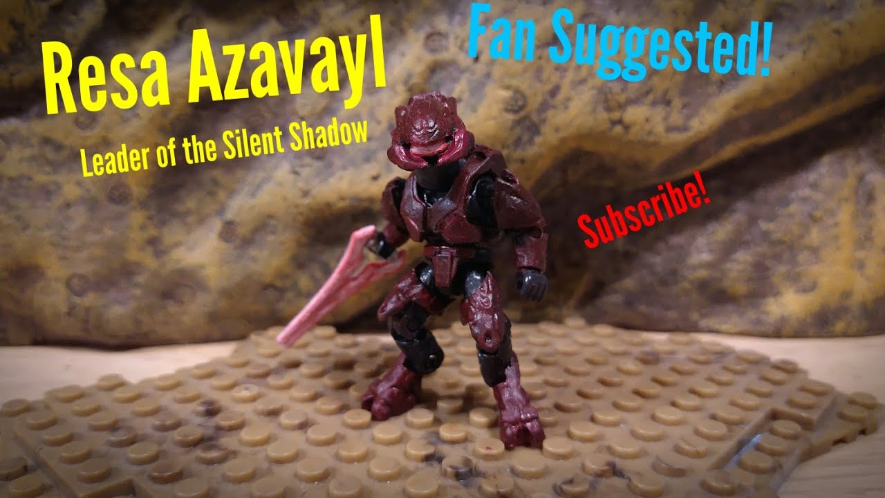 Halo Mega Construx Custom Figure The Silent Shadow Leader (Resa Azavayl ...