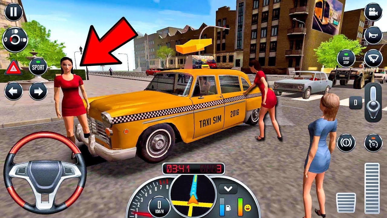 Taxi Sim 2016 #24 - CRAZY DRIVER! Taxi Game Android IOS gameplay - YouTube