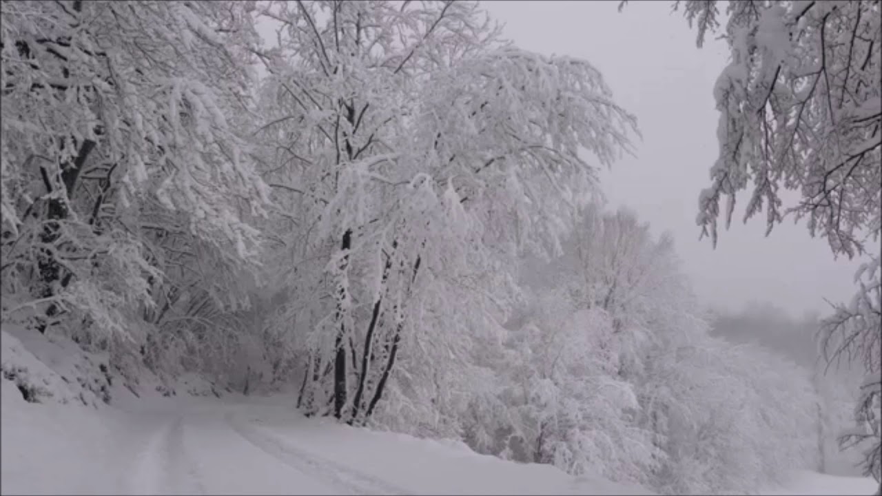 Relaxation - snowfall and music - YouTube