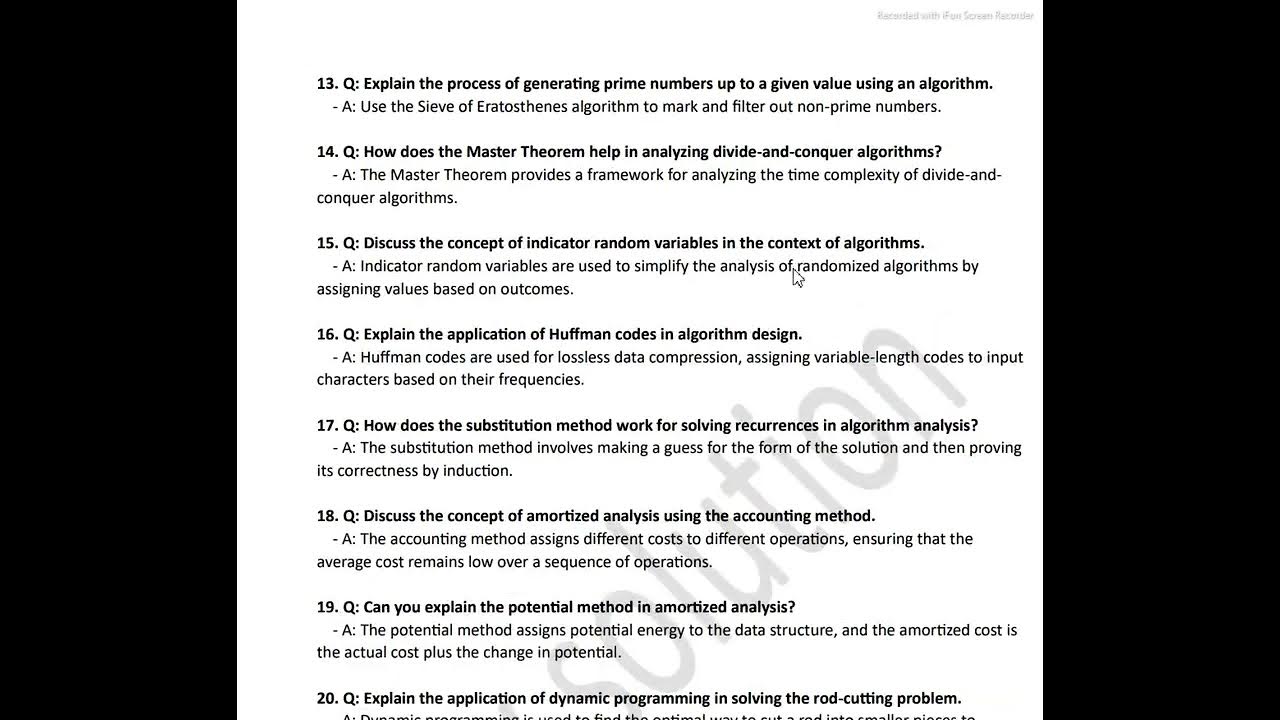 Download Pdf For DAA Viva Question With Answer Design and Analysis of Algorithms || #syvsolution ...