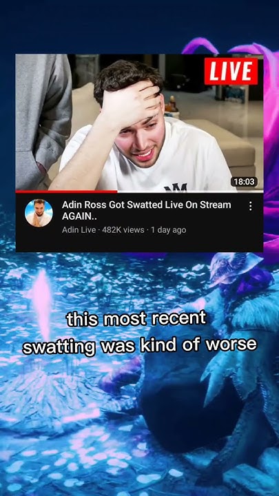 Adin Ross SWATTED... again - YouTube