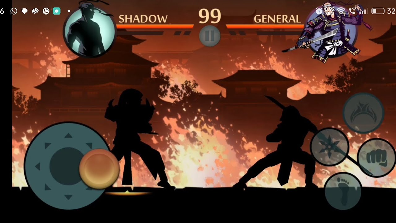 Shadow fight 2 |Shadow vs General| (Impossible) Eclipse mode - YouTube