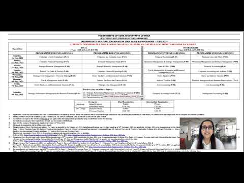 CMA INTERMEDIATE AND FINAL DATESHEET JUNE 2023 ATTEMPT | BIGGEST UPDATE ...
