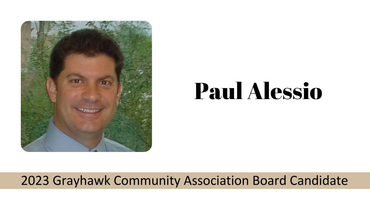 2023 GCA Board Candidate: Paul Alessio - YouTube