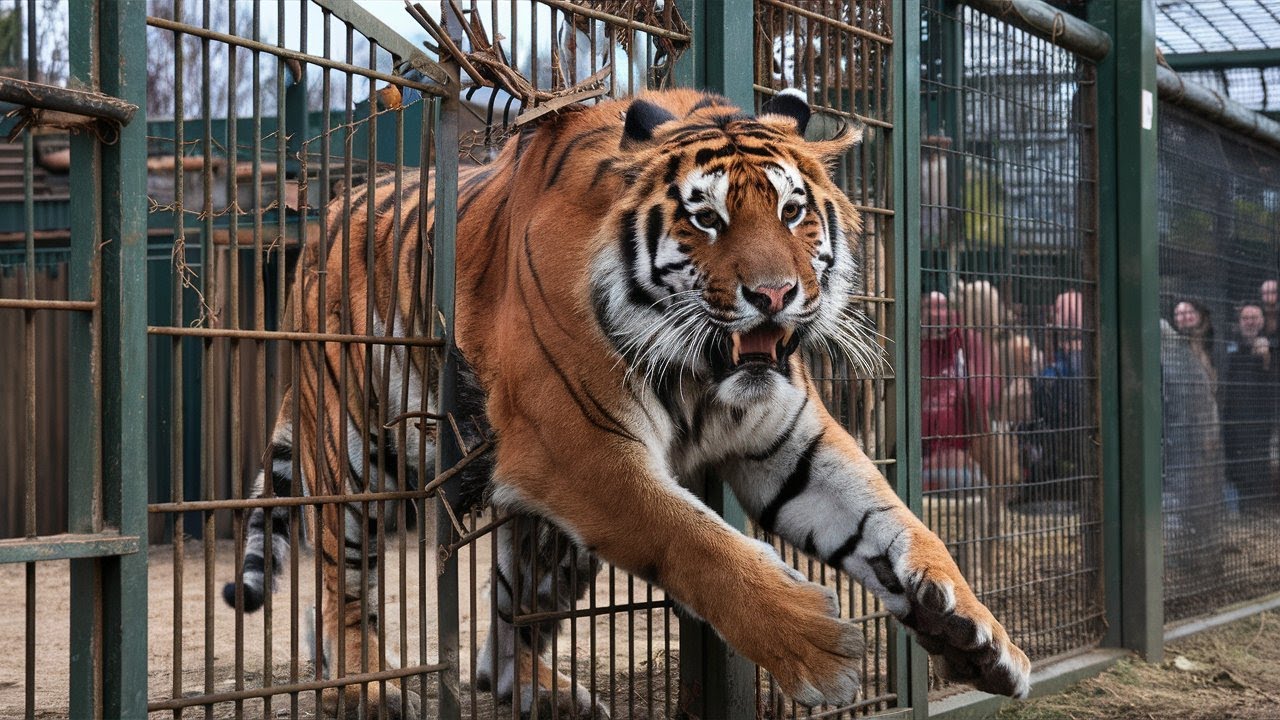 Zoo Animals Behaving Strange, Tiger Breaks the Fence 😮 Lion Tiger Zebra ...