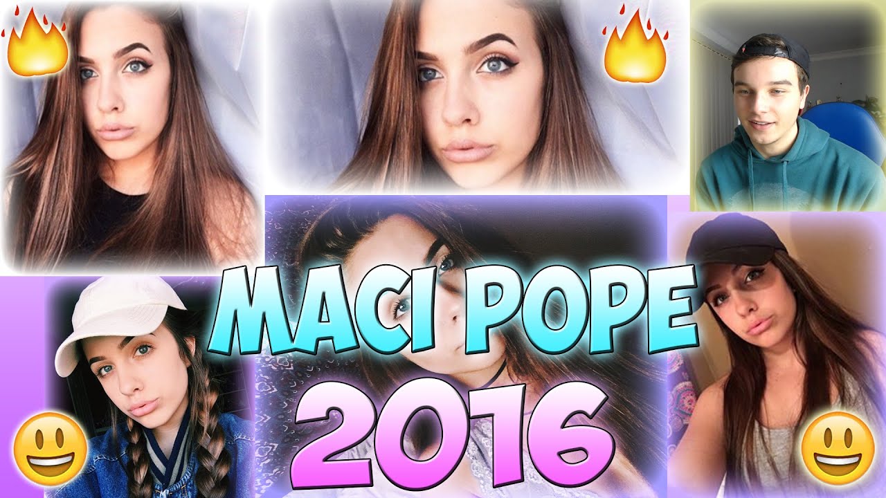 REACTING TO MACI POPE NEW MUSICAL.LY COMPILATION!! 2016 - YouTube