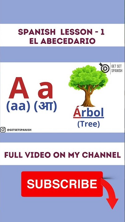 Spanish Lesson - 1 El Abecedario #shorts - YouTube