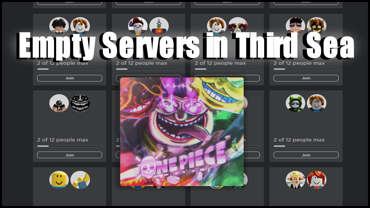 (AOPG) How to Find Empty Servers in Third Sea - A 0ne Piece Game ...