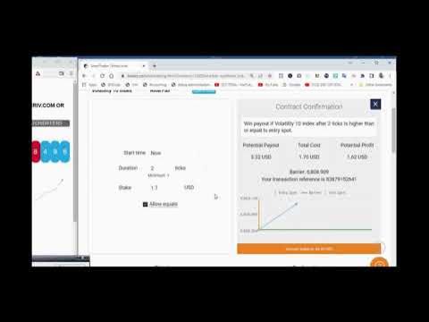 2 tick rise and fall binary.com deriv.com strategy 2022 - YouTube