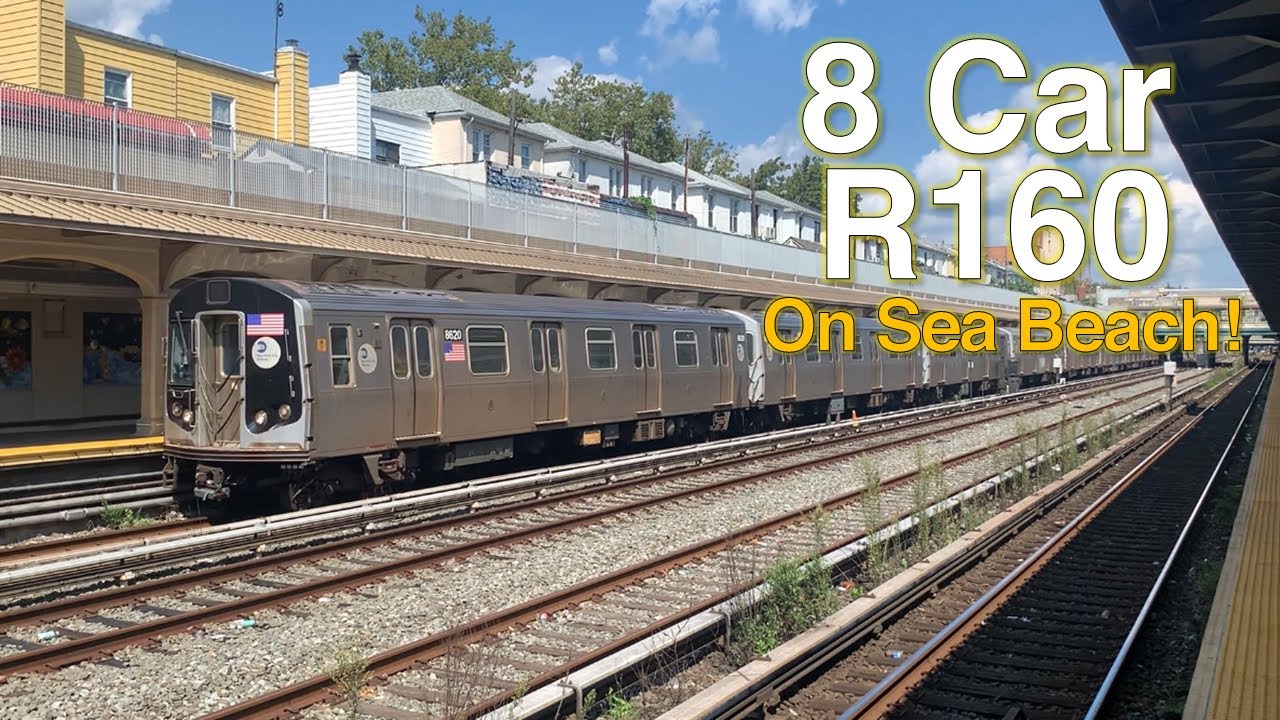 ENY 8-Car R160 on the N Line - YouTube