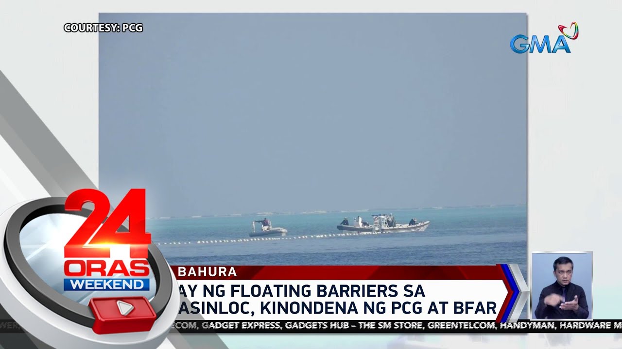 Paglalagay ng floating barriers sa Bajo de Masinloc, kinondena ng PCG ...