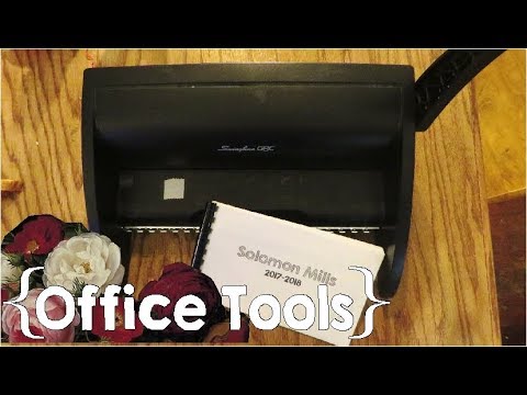 How to Use a Comb Binding Machine ║ My Favorite Office Tools │ Mom's ...