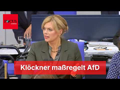 Eklat bei Finanzdebatte: Bundestagspräsidentin weist AfD-Fraktion in die Schranken