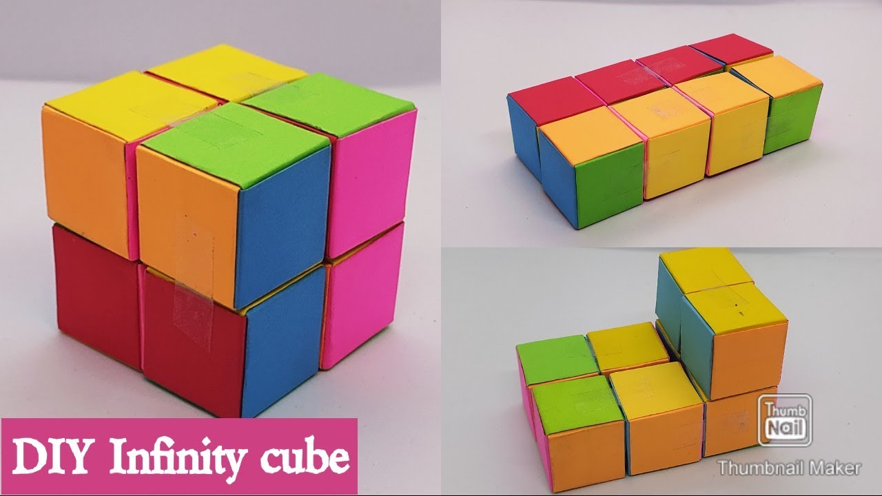 DIY Origami paper Infinity Cube / Easy paper craft idea - YouTube