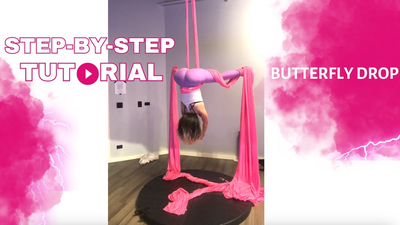 Butterfly Drop Tutorial - Aerial silk tutorial by aerial Fitness - YouTube