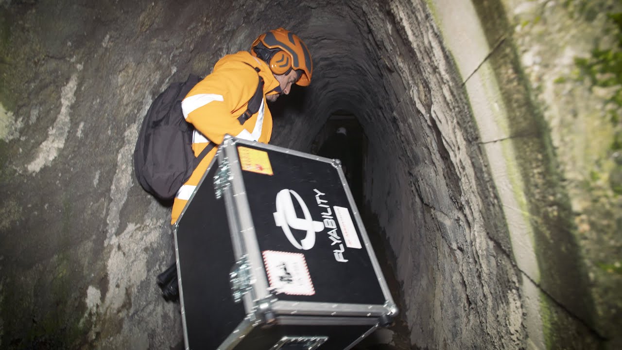 Drohnenflug Bergstollen - YouTube