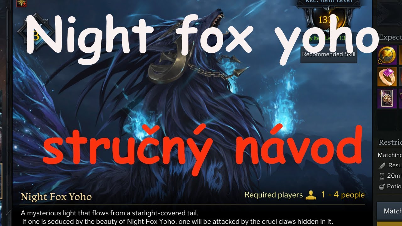 CZ | Lost Ark | Night Fox Yoho | Stručný návod. - YouTube