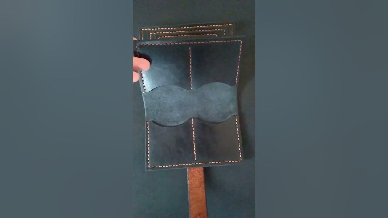 Кошелёк-докхолдер мужской из натуральной кожи ручной работы - YouTube