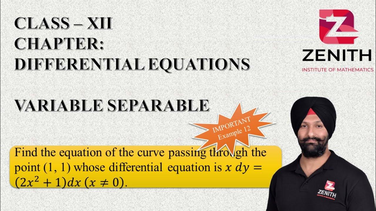Find the equation of the curve passing through the point (1, 1) whose differential equation is ...