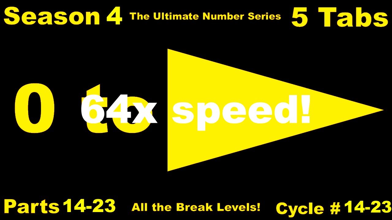 The Ultimate Number Series! - Season 4! - THE FULL VIDEO!!! - 64x Speed ...