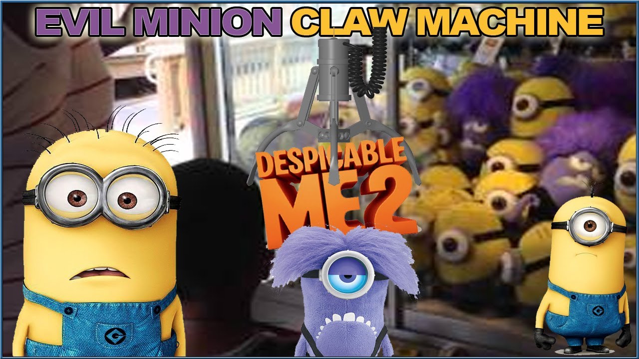 Big Choice Claw & Despicable Me Evil Minion Giga Crane Games - YouTube