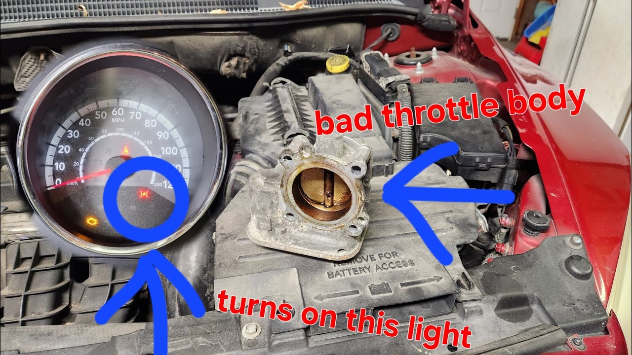 Replacing throttle body on a dodge caliber - YouTube