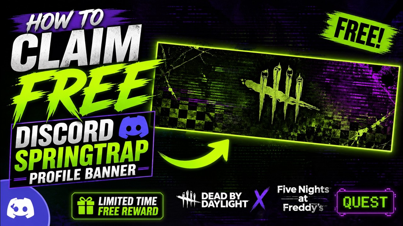 🔧 FREE DISCORD Claim a Springtrap profile banner - DEAD BY DAYLIGHT X ...