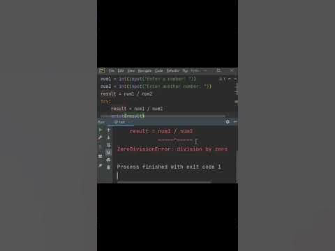 Python Quick Tip: Handling Exceptions with Try-Except Blocks #learnpython #shorts #python - YouTube