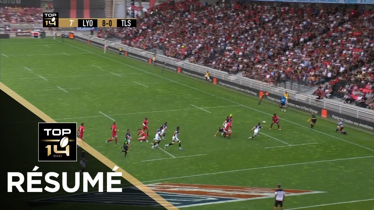TOP 14 - Résumé Lyon-Toulouse: 22-12 - J02 - Saison 2019/2020 - YouTube