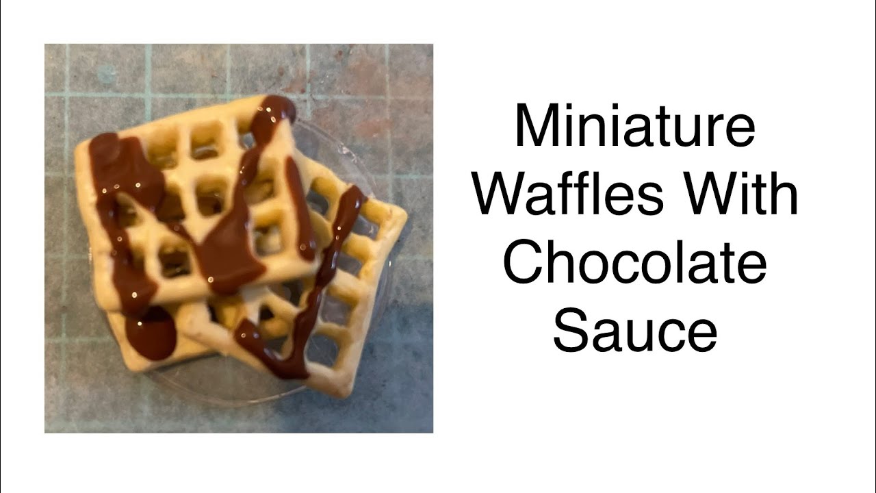Miniature Waffles With Chocolate Sauce - YouTube