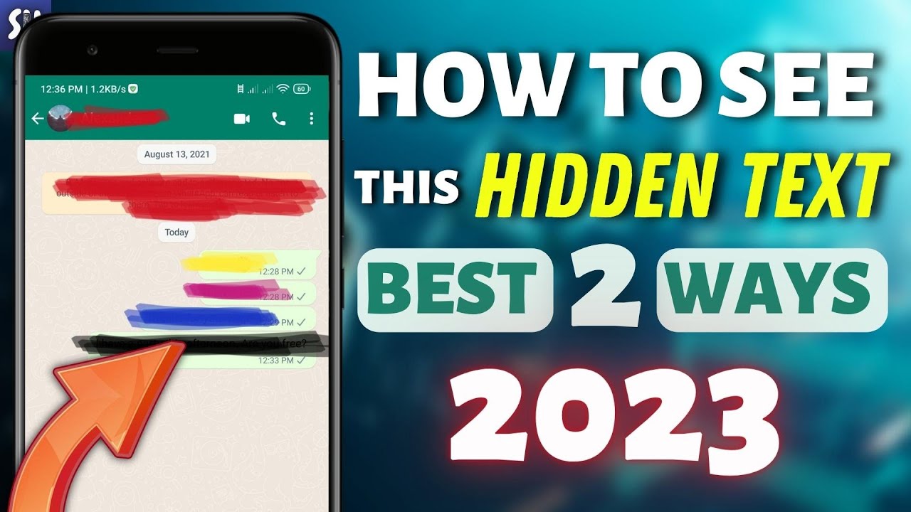 How to See Hidden Text in Screenshot from WhatsApp on Android/IPhone ...